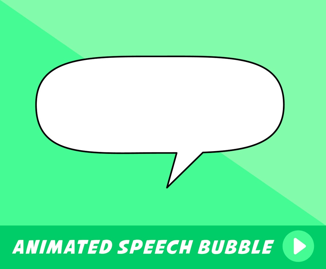 Animated Speech Bubble, Text Bubble Animation, Comic Style, Thought Bubble, Chat Bubble Video ...