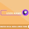 Social Media Animation, Lower Third for Youtube, Subscribe Like Notification Button, Intro Vlog ...