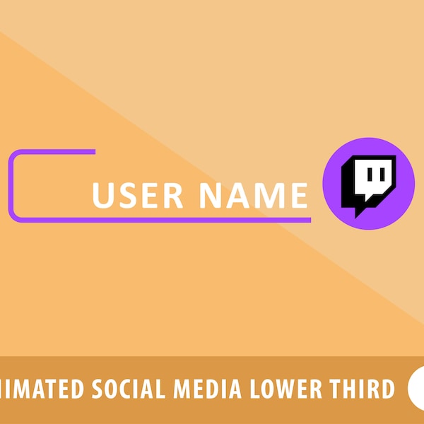 Animated Twitch Social Media Pop Up - Etsy