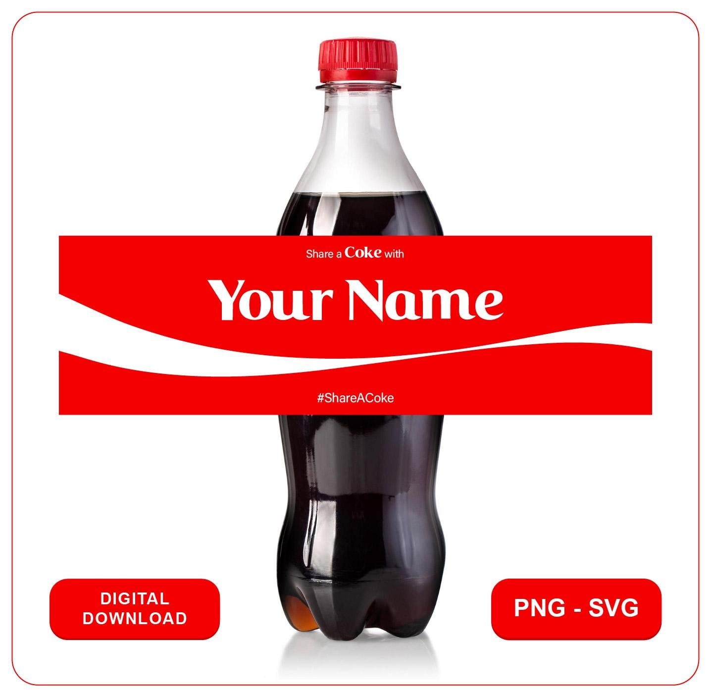 Custom Cola Bottle Label, Personalized Coke Name, Gift for Friend ...
