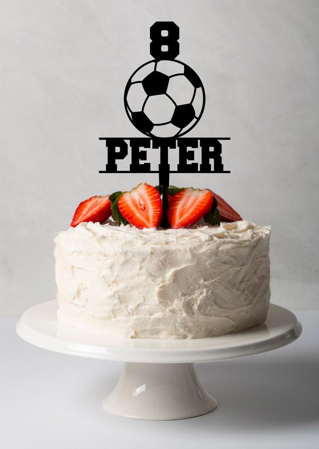 Custom Soccer Cake Topper Svg, Personalized Name and Number, Custom ...