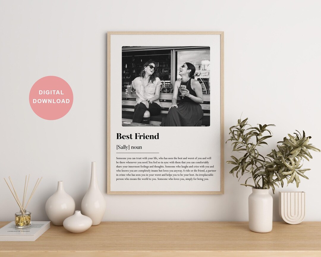 Custom Best Friend Definition Print, Personalized Definition Print ...