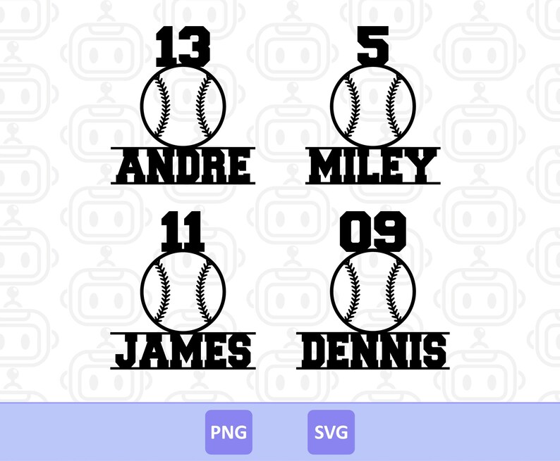 Custom Baseball Cake Topper Svg, Personalized Name and Number, Custom ...