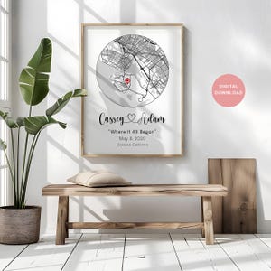 Custom Map Location Print, Latitude Coordinates Print, Where It All ...