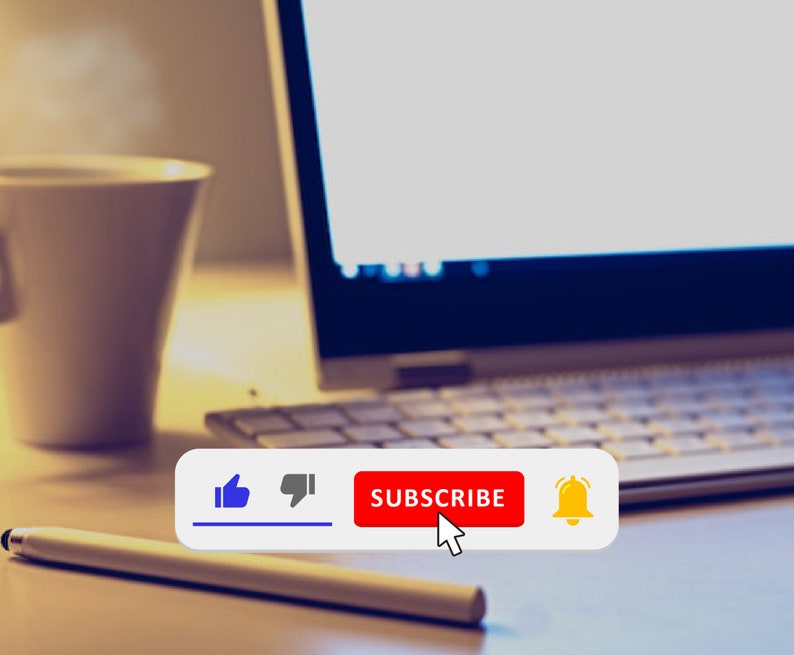 Social Media Animation Lower Third for Youtube Subscribe - Etsy