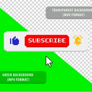 Animated Pixel Art Social Media Lower Third for Youtube, Retro Style ...