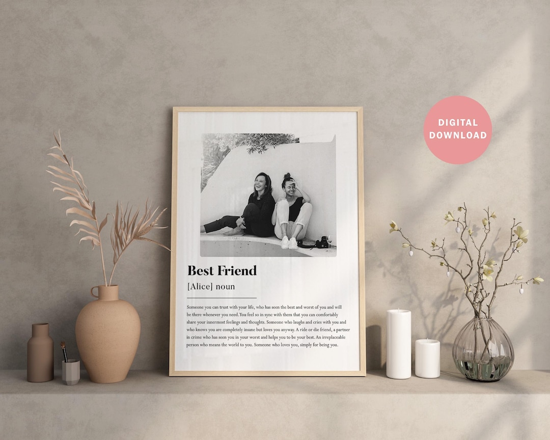 Custom Best Friend Definition Print, Personalized Definition Print ...