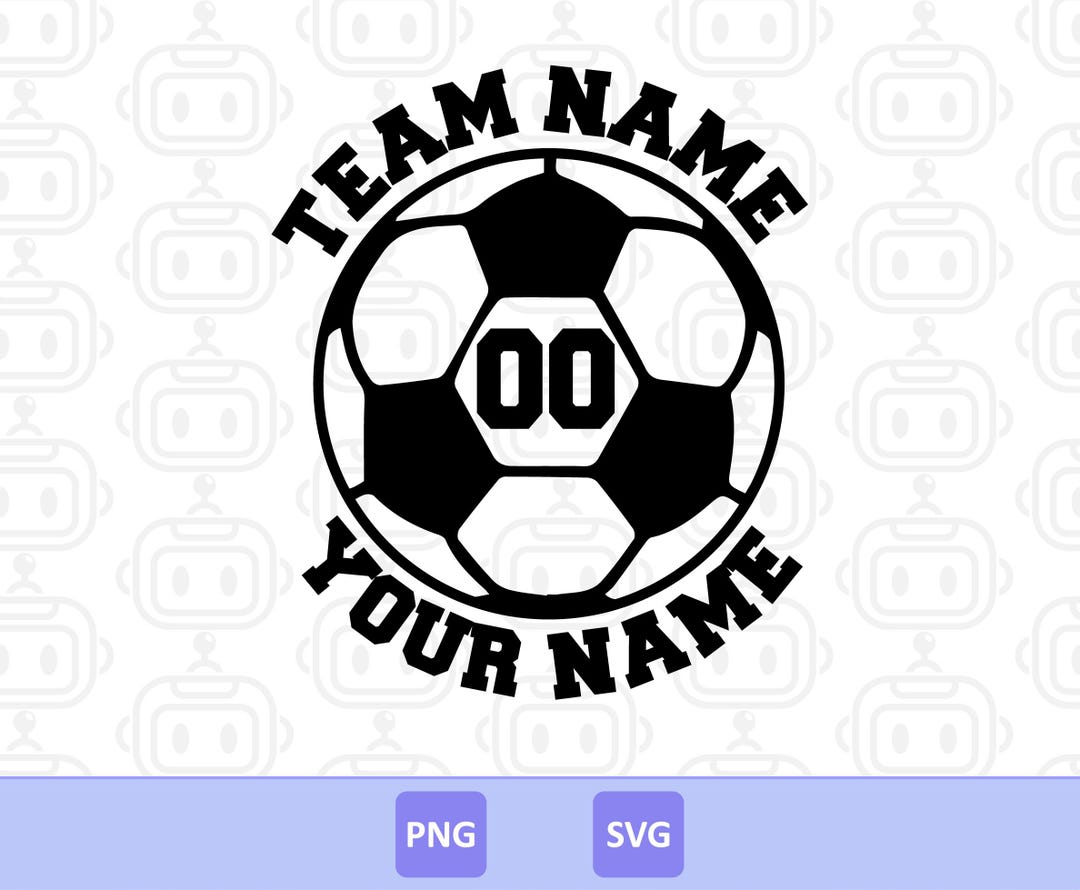 Custom Soccer Name and Number Svg, Custom Jersey Name, Personalized ...