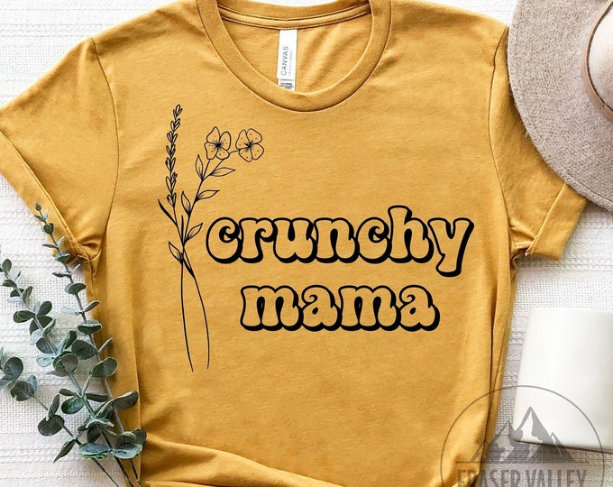 Crunchy Mama SVG, Crunchy Mama Shirt SVG PNG, Trendy Shirt Svg, Crunchy ...