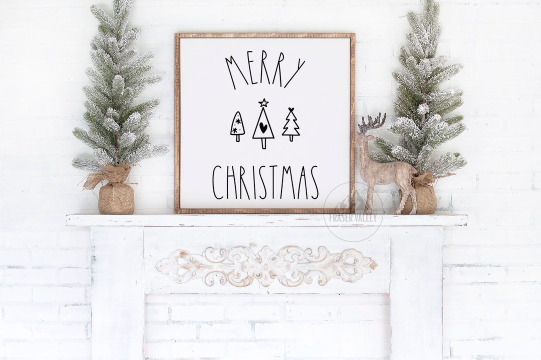Merry Christmas SVG, Primitive Svg, Christmas Sign SVG, Holiday Sign ...