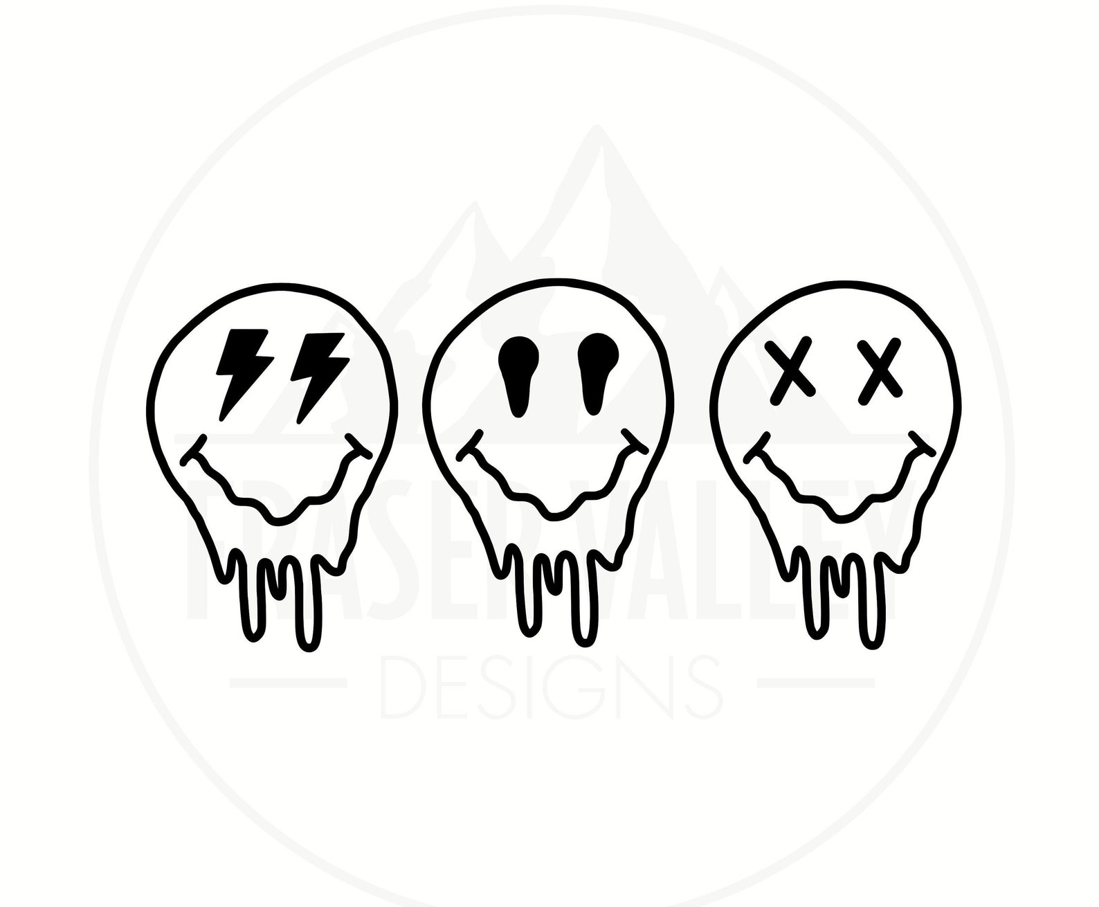 Melted Smiley Face SVG PNG Smiley Drippy Face Svg Drippy - Etsy Australia
