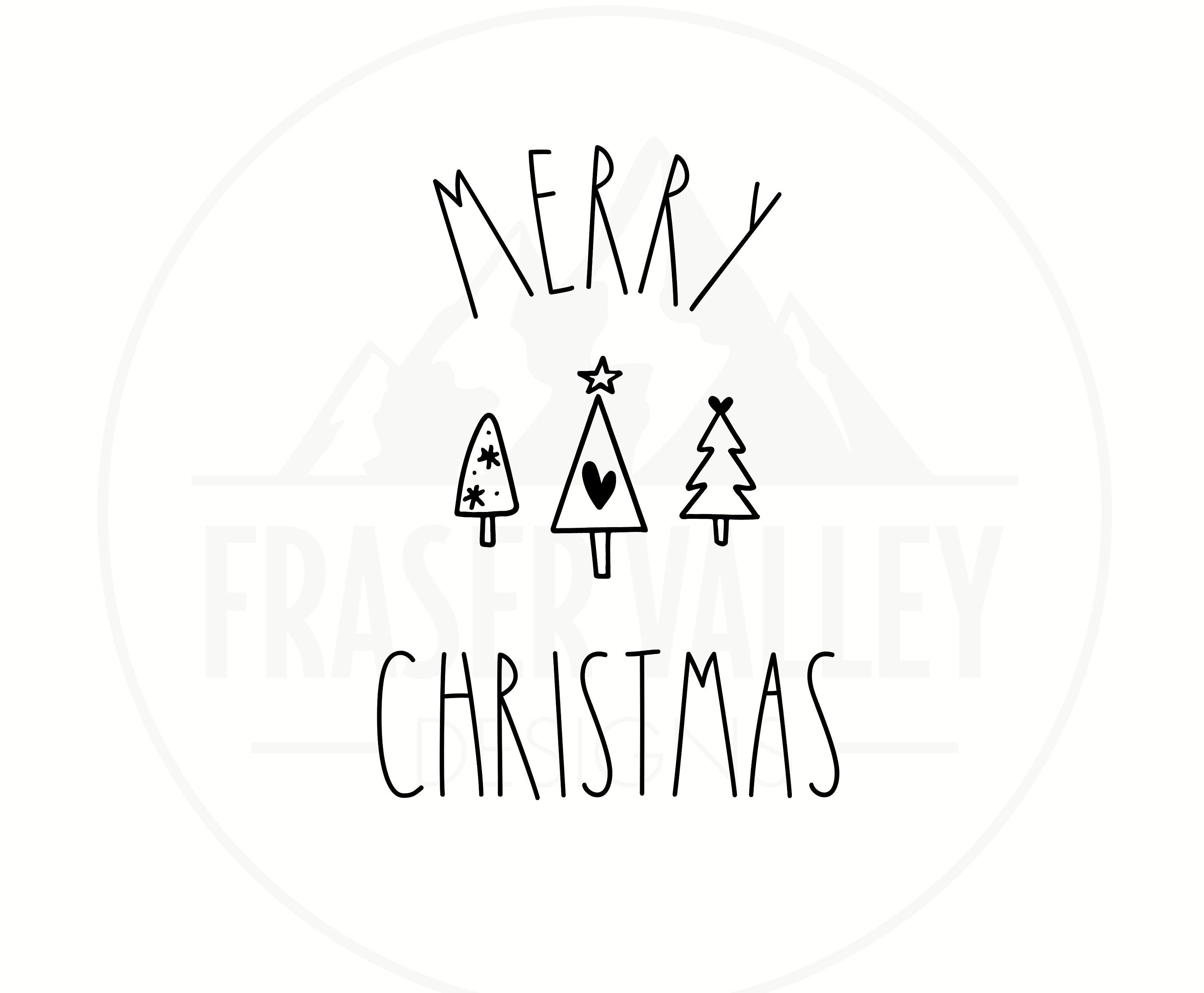 Merry Christmas SVG Primitive Svg Christmas Sign SVG - Etsy