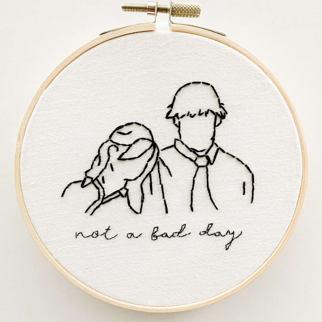 The Office - Jim & Pam Hand Embroidery - Etsy