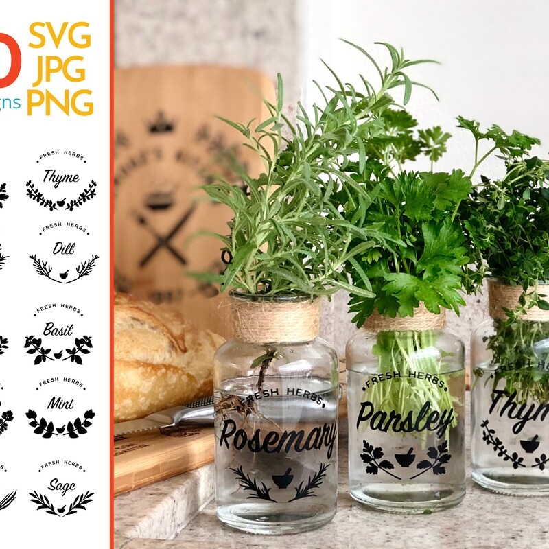Herb Labels - Etsy