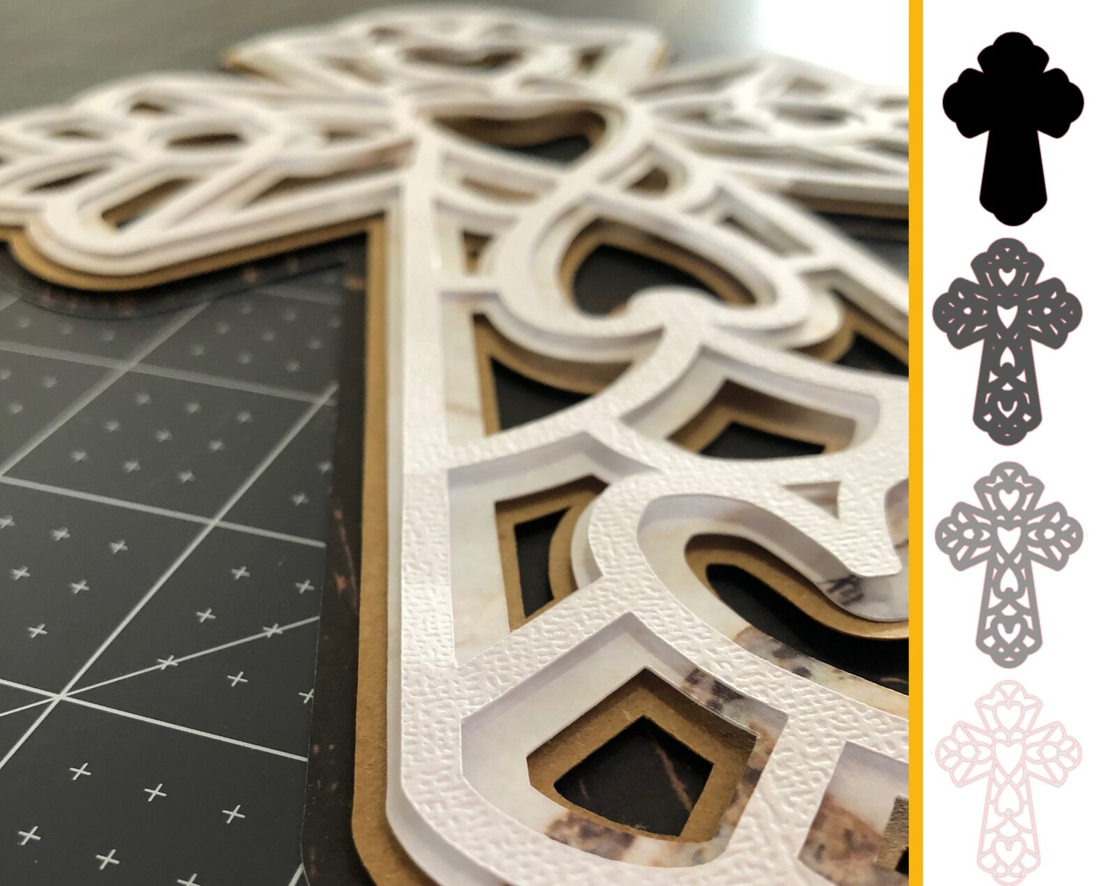 Layered Cross SVG. Religious Cut File. Ideal for Wall Art - Etsy