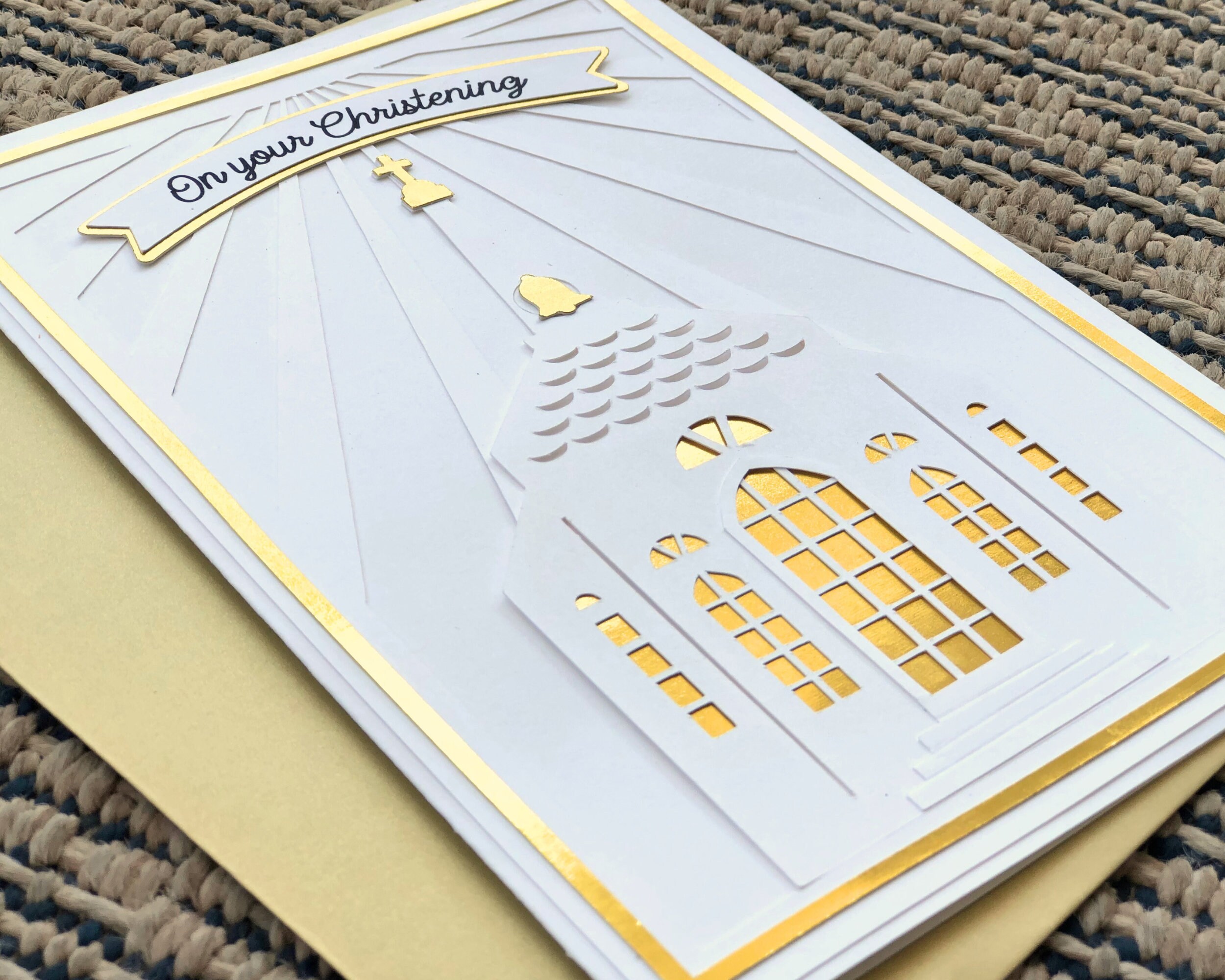 Chapel Card SVG: Paper Cut Church Card for Holy Communion, Confirmation ...