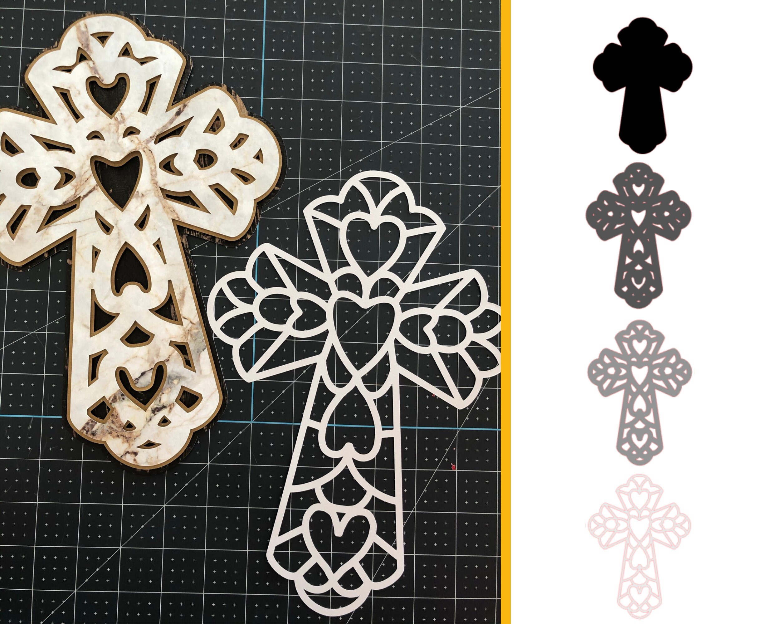 Layered Cross SVG. Religious Cut File. Ideal for Wall Art - Etsy