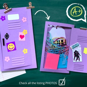 School Locker SVG. Great to Make Teacher's Favor Bags, Classroom Treats ...