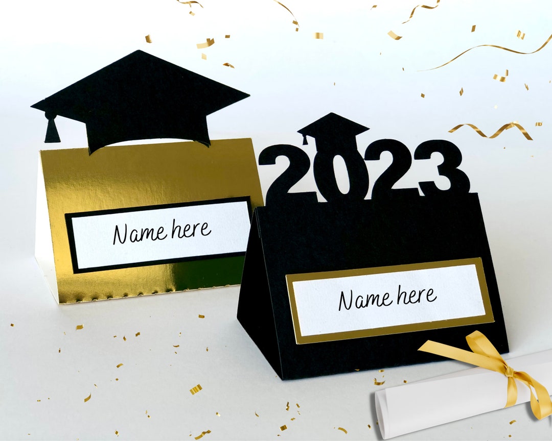 2023 Graduation Place Card SVG Cut File. Grad Party Decor for Class of ...