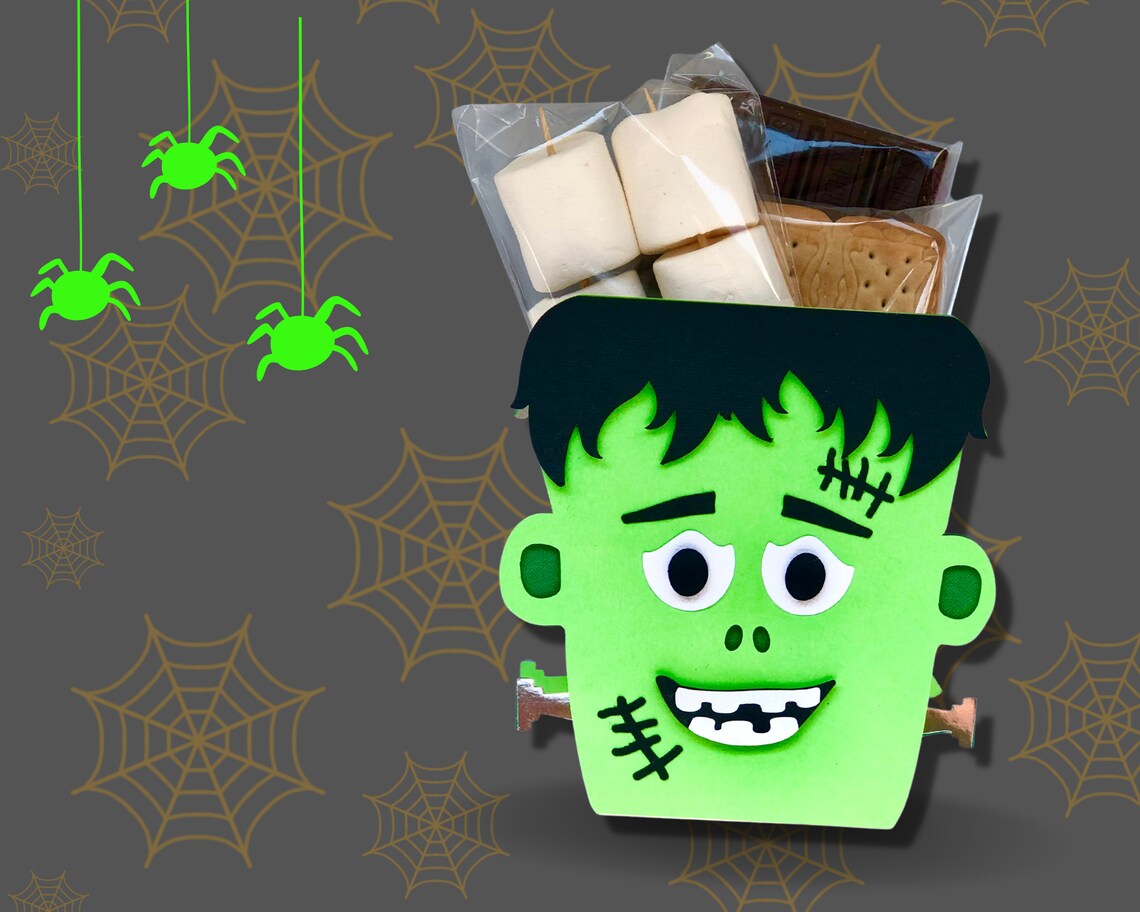 Frankenstein SVG. Get This Halloween Favor Box SVG and Make - Etsy