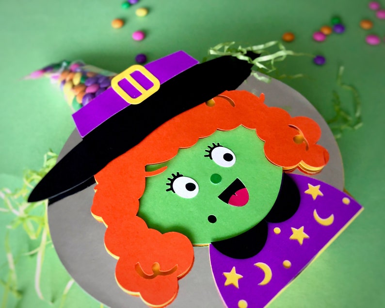 Witch Box SVG. Get This Cute Halloween SVG and Make Party - Etsy