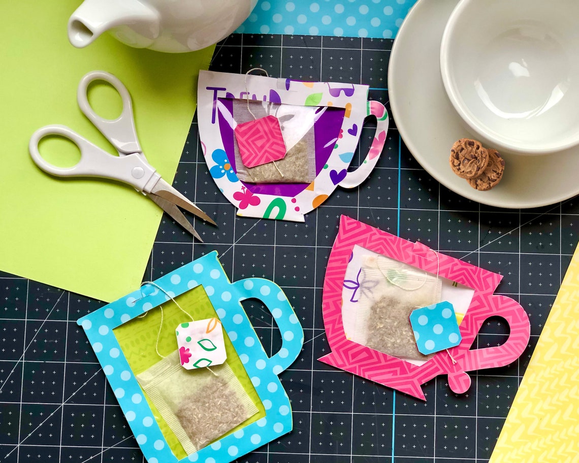 Tea Bag Holders SVG. Get This Coffee Tea Cup Bundle Perfect - Etsy
