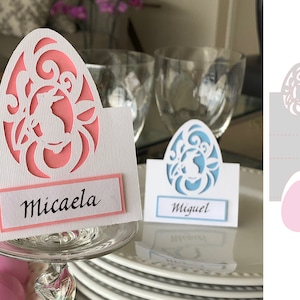 Easter Place Card SVG. Decore Your Easter Table With These Elegant and ...