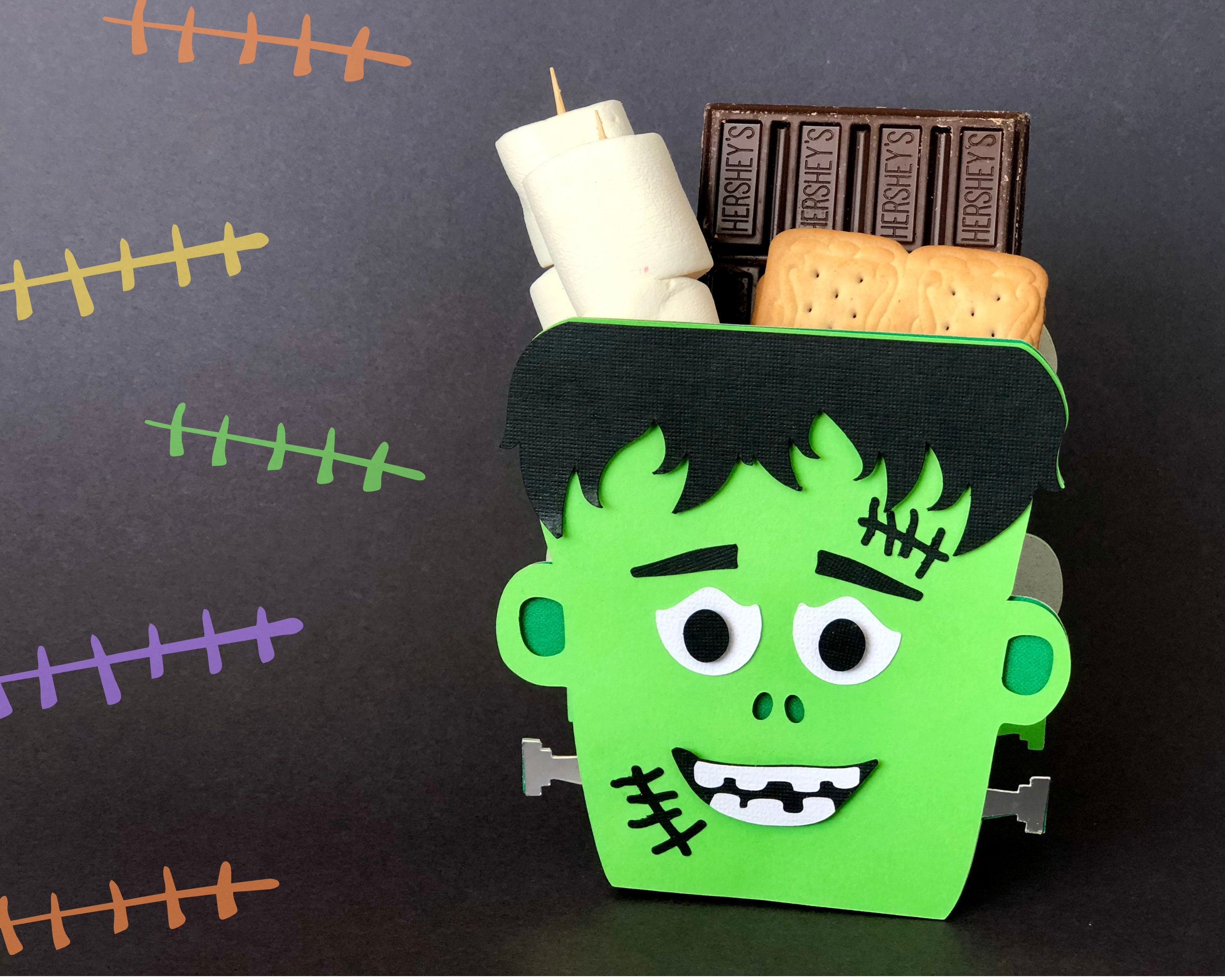 Frankenstein SVG. Get This Halloween Favor Box SVG and Make - Etsy