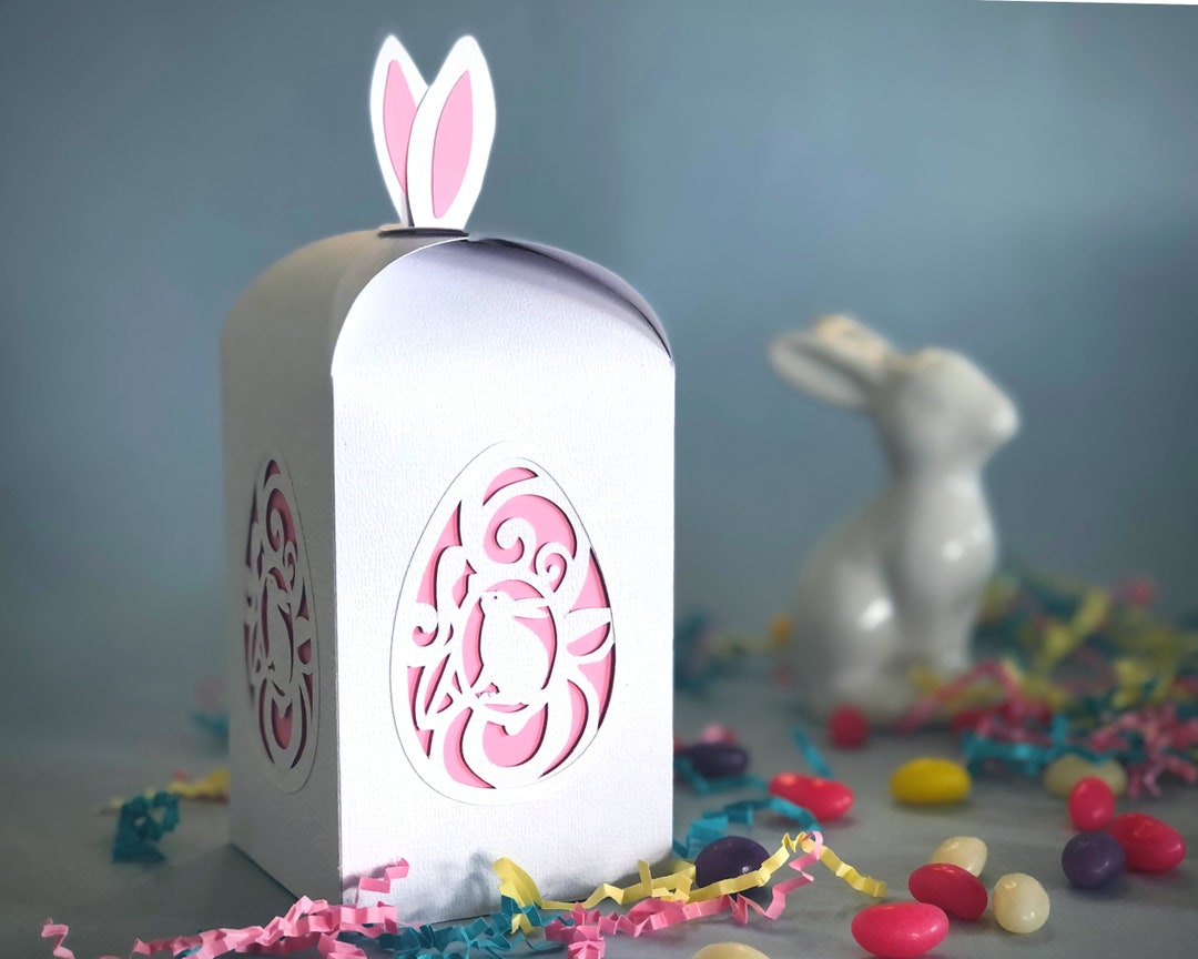 Easter Gift Box SVG. Easter Bunny Treat Box, Great as a Candy Holder ...