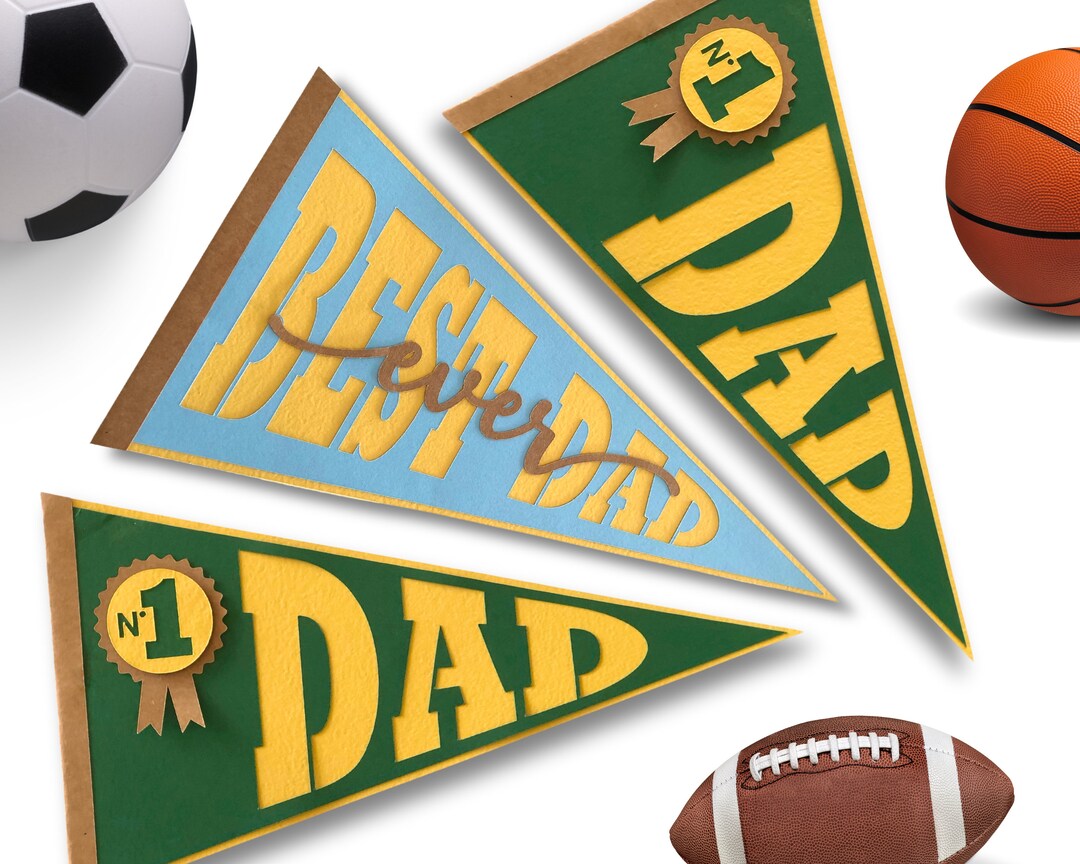 Father's Day Bunting Banner, Best Dad Ever SVG, Father's Day Banner for ...