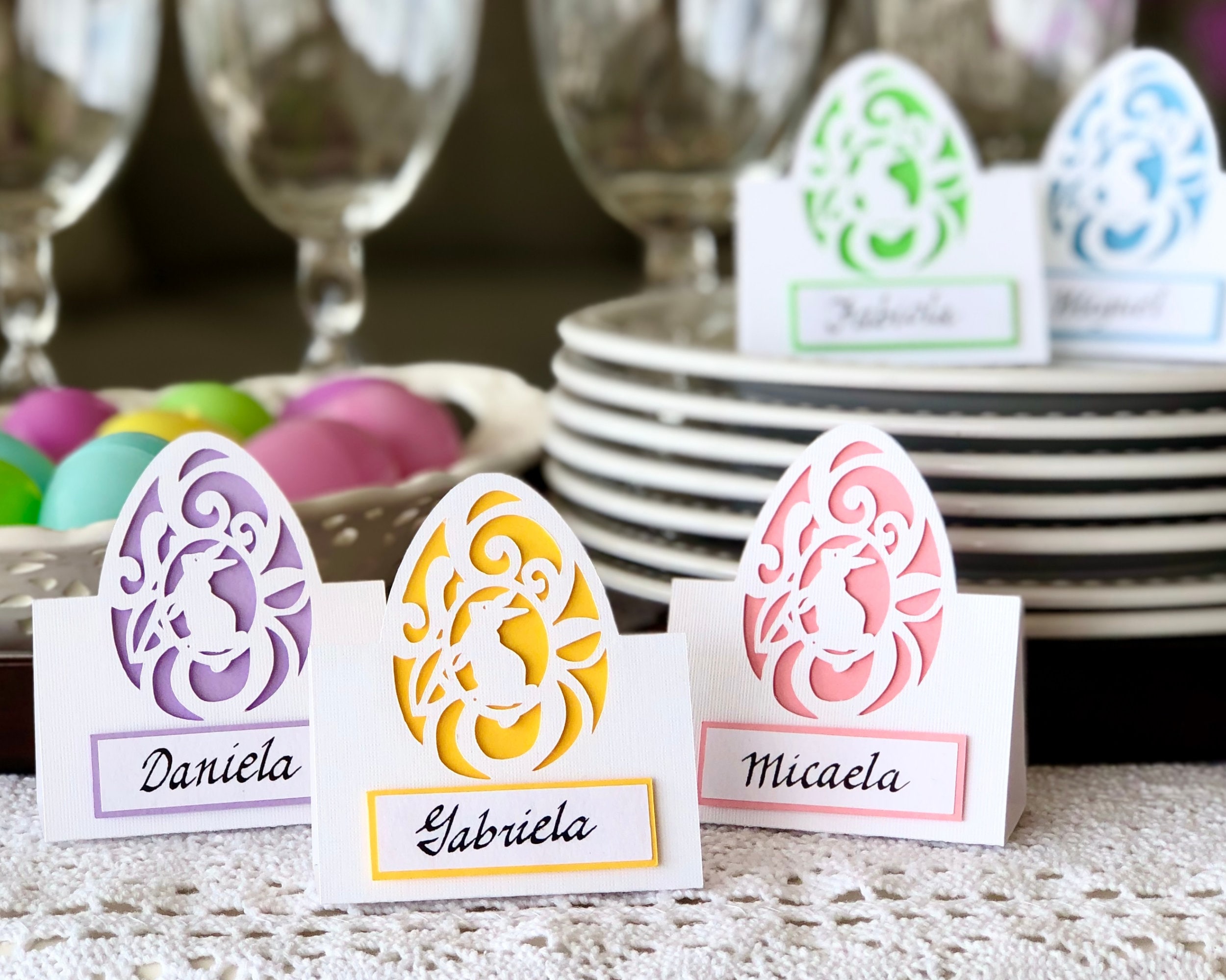 Easter Place Card SVG. Decore Your Easter Table With This - Etsy
