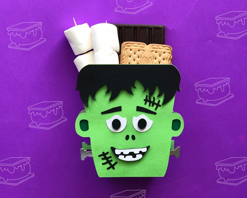 Frankenstein SVG. Get This Halloween Favor Box SVG and Make - Etsy