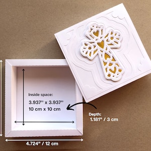 Cross Gift Box SVG: Religious Favor Box Template (digital Download) - Etsy