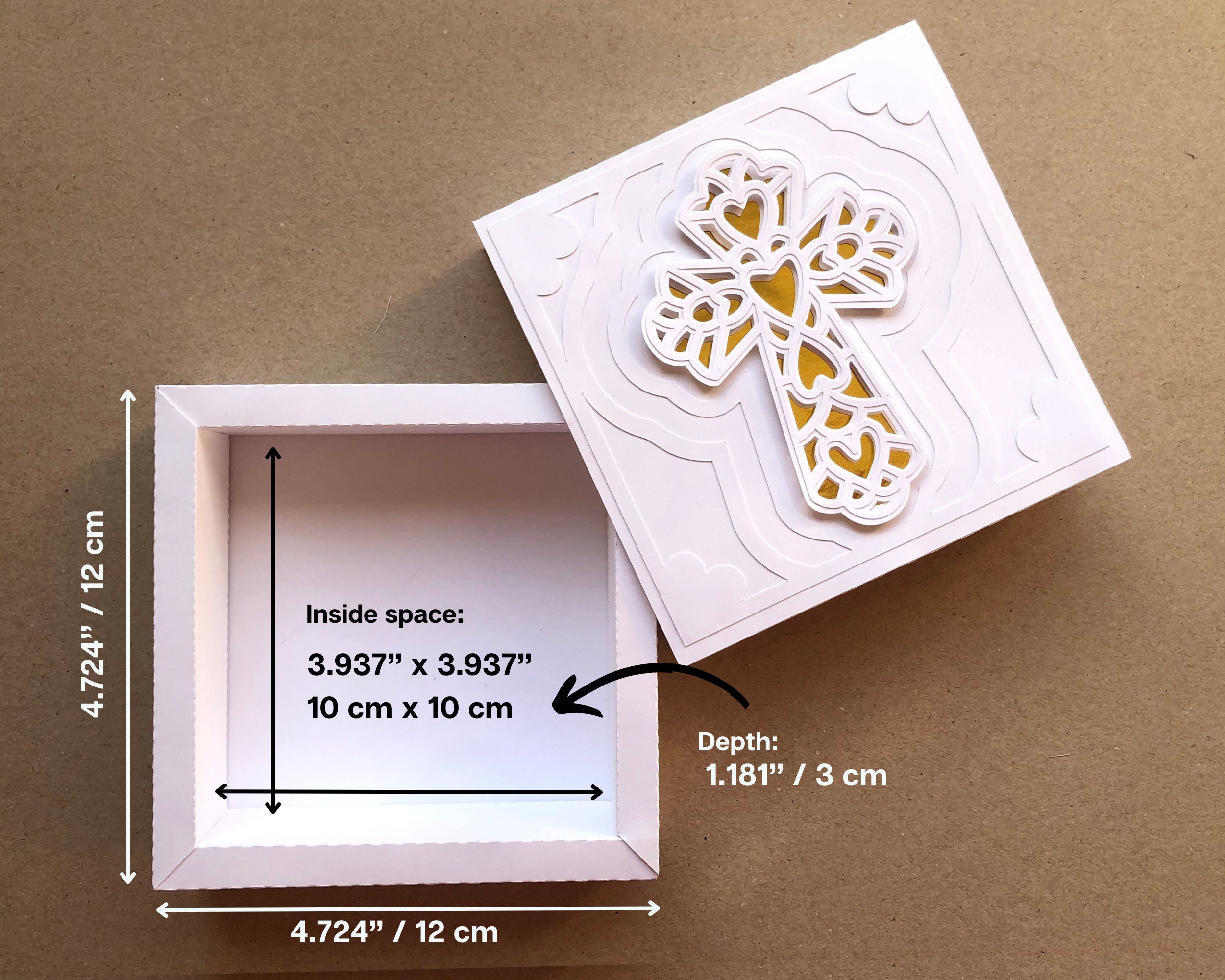 Cross Gift Box SVG: Religious Favor Box Template (digital Download) - Etsy