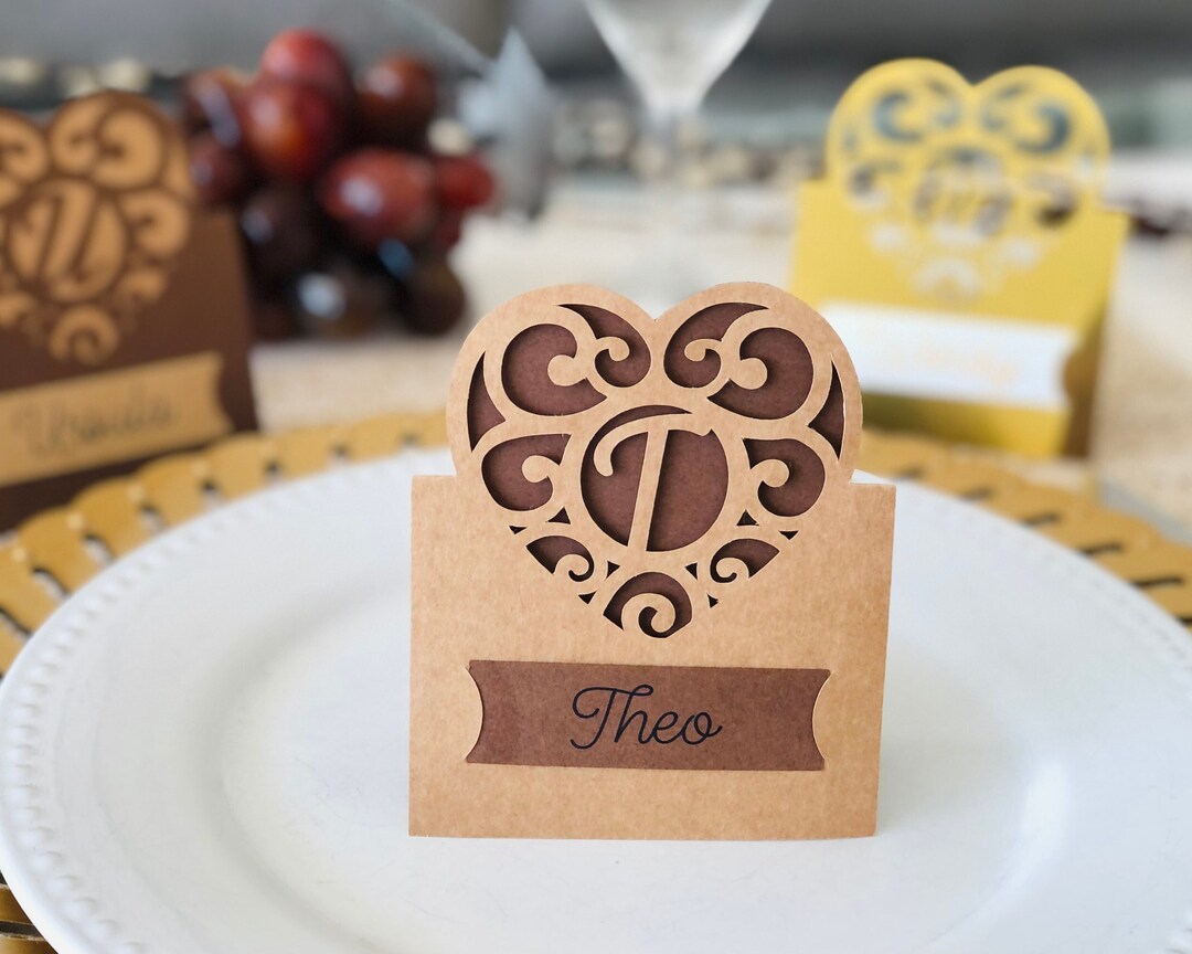 Custom Placement Card SVG. Placement Card Template for Dinner Party ...