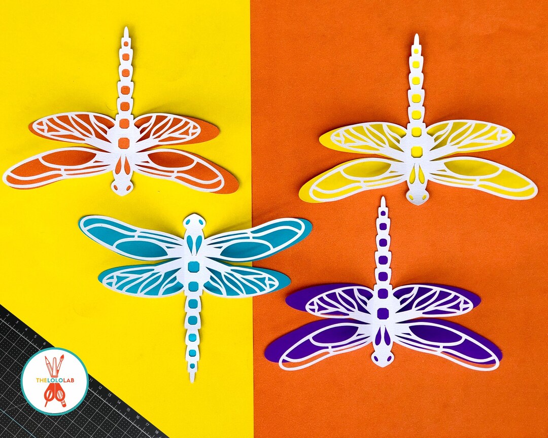 3D Layered Dragonfly SVG Bundle. Spring Bugs SVG, Great to Work With ...