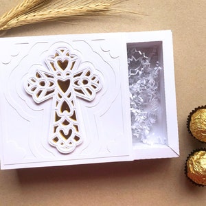 Cross Gift Box SVG: Religious Favor Box Template (digital Download) - Etsy
