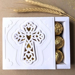 Cross Gift Box SVG: Religious Favor Box Template (digital Download) - Etsy