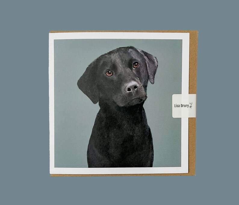 Labrador Greeting Card, Labrador Retriever, Black Lab - Etsy