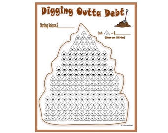 Cactus Debt Tracker Debt Payoff Color Chart Dave Ramsey, Debt Snowball ...