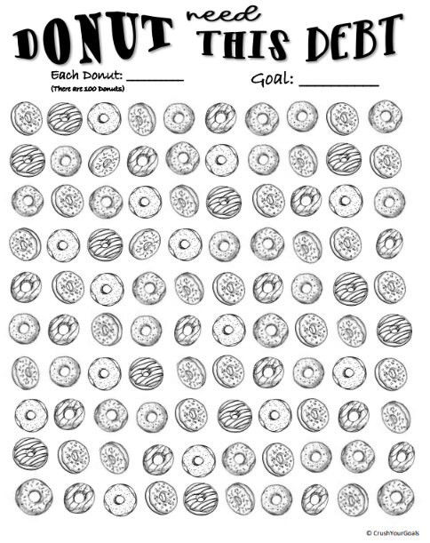 Donut Need This Debt Payoff Chart - Debt Payoff Color Chart! Dave ...