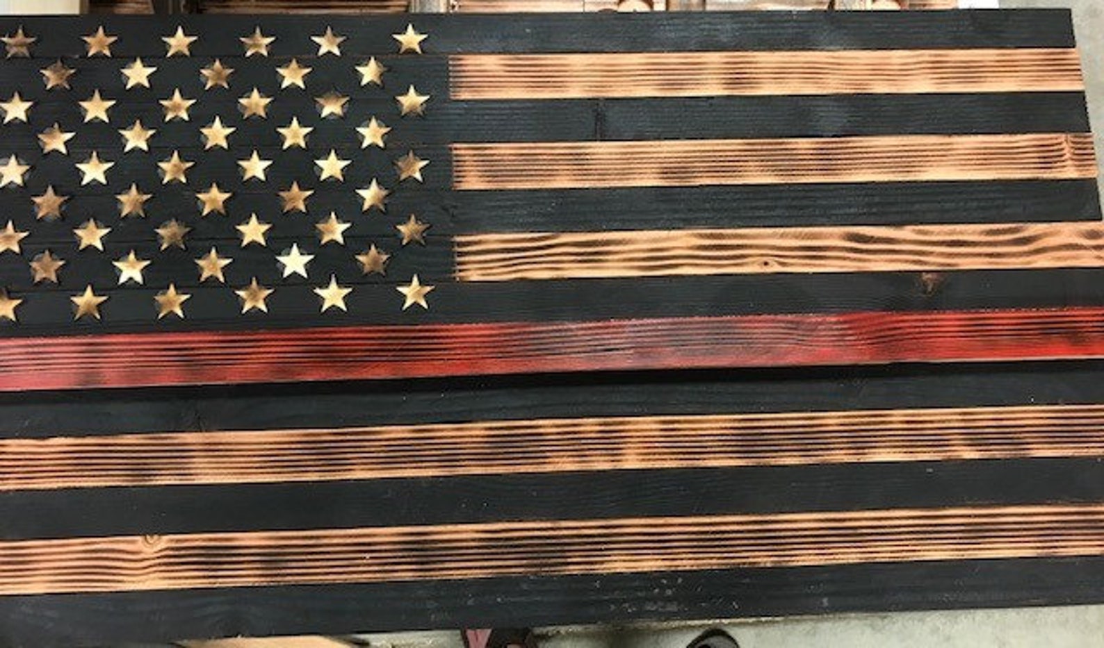 Rustic American Flags - Etsy