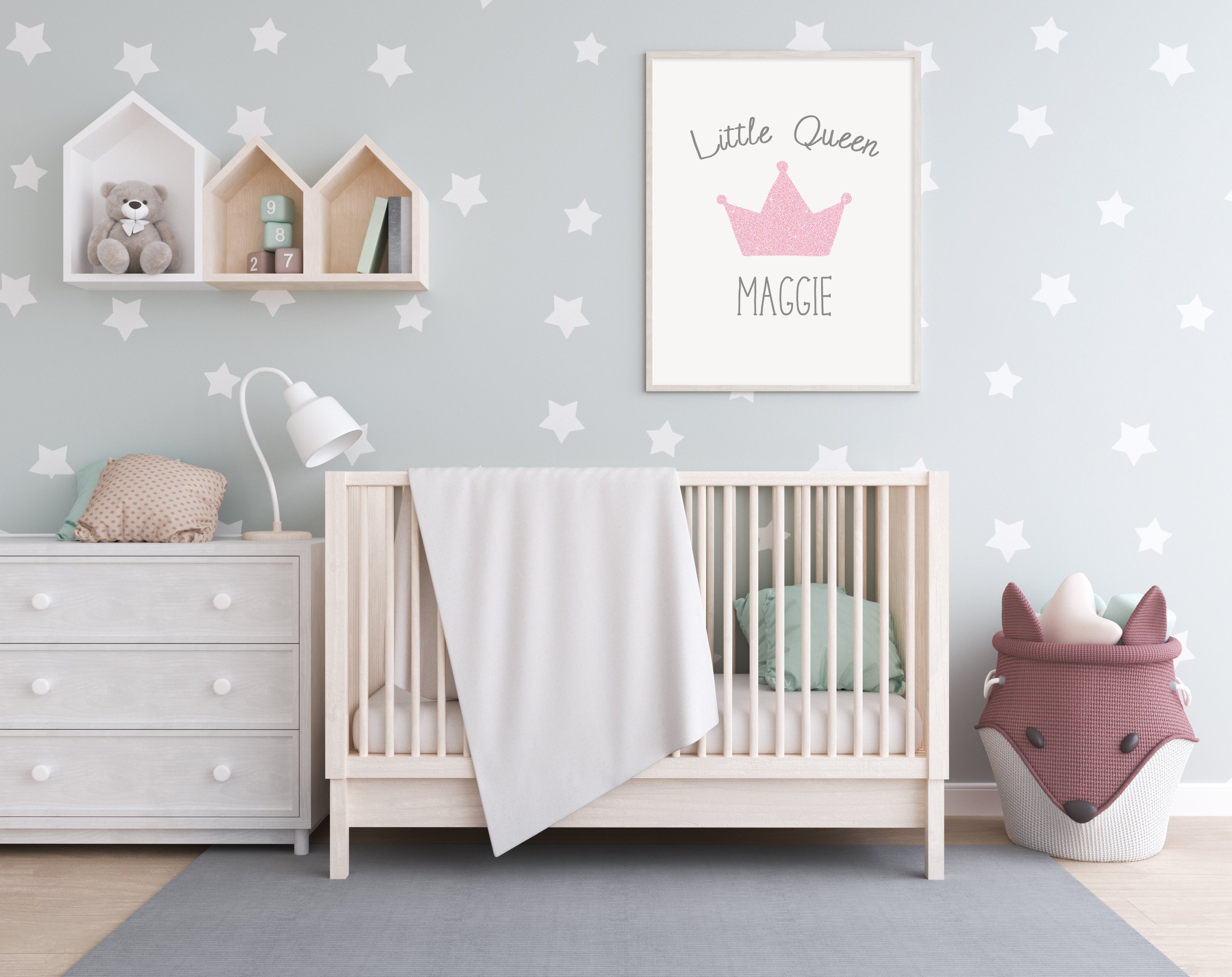 Home Décor Prints Nursery Baby Girl Wall Art Decor Instant Download ...