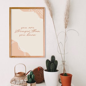 Boho Poster / Blush Pink Wall Art for Boho Theme Decor - Etsy