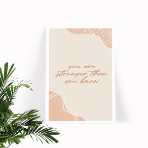 Boho Poster / Blush Pink Wall Art for Boho Theme Decor - Etsy