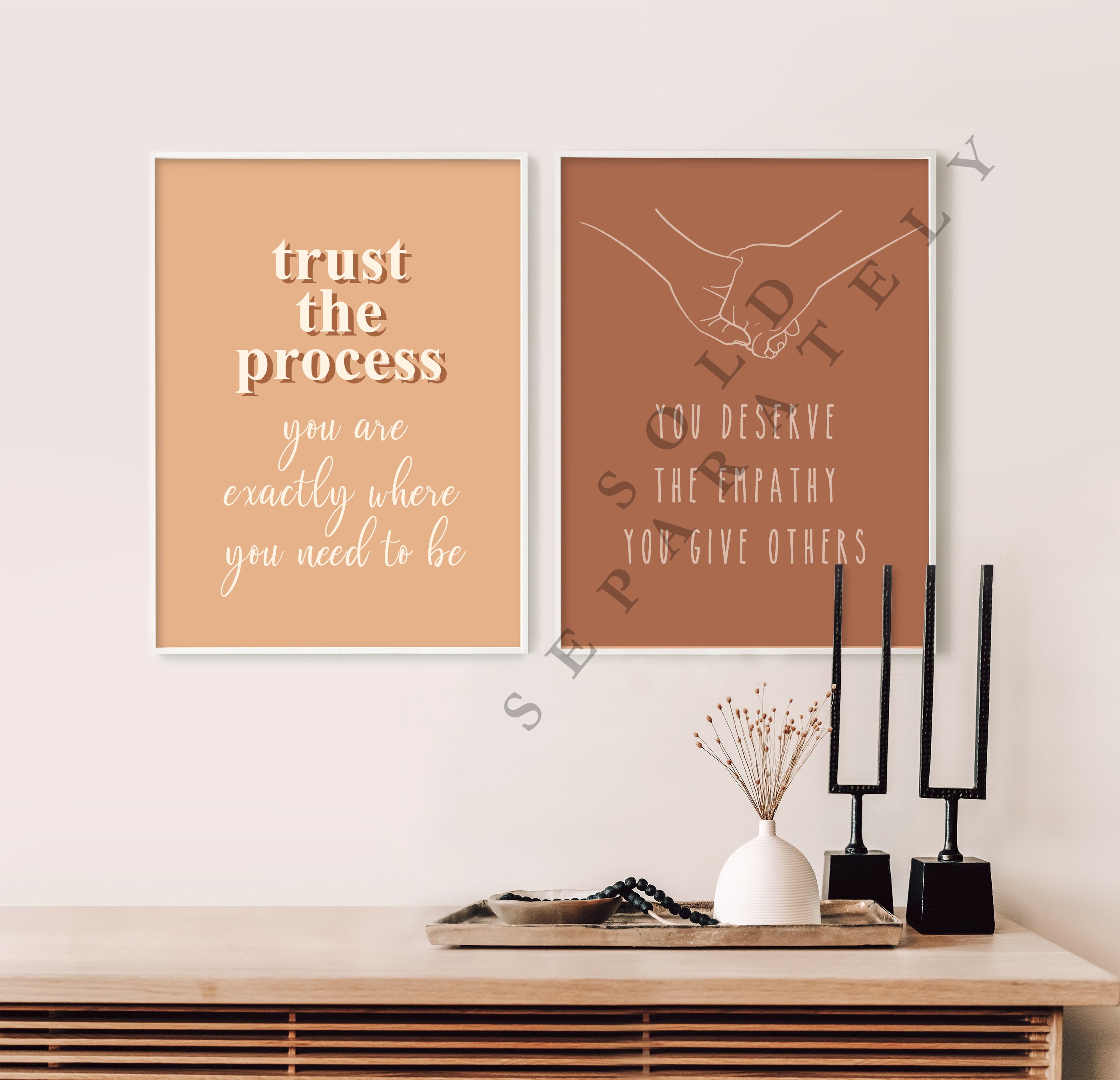 Trust the Process Print Motivational Quote Print Inner | Etsy