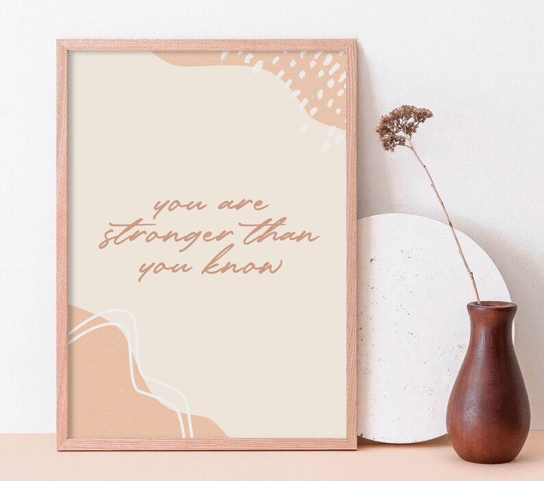 Boho Poster / Blush Pink Wall Art for Boho Theme Decor - Etsy