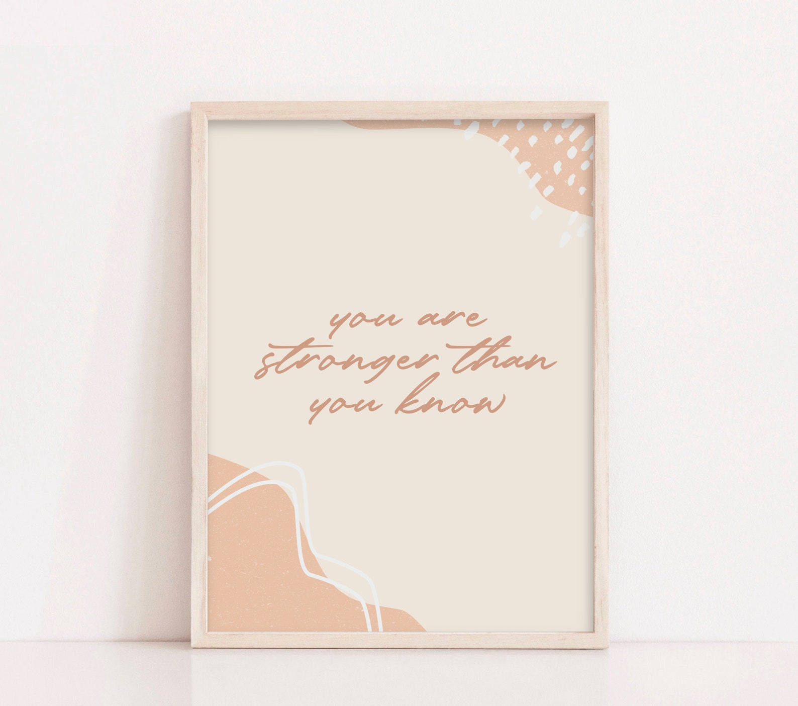 Boho Poster / Blush Pink Wall Art for Boho Theme Decor - Etsy