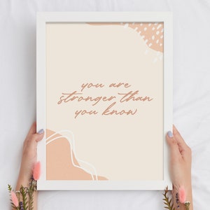 Boho Poster / Blush Pink Wall Art for Boho Theme Decor - Etsy