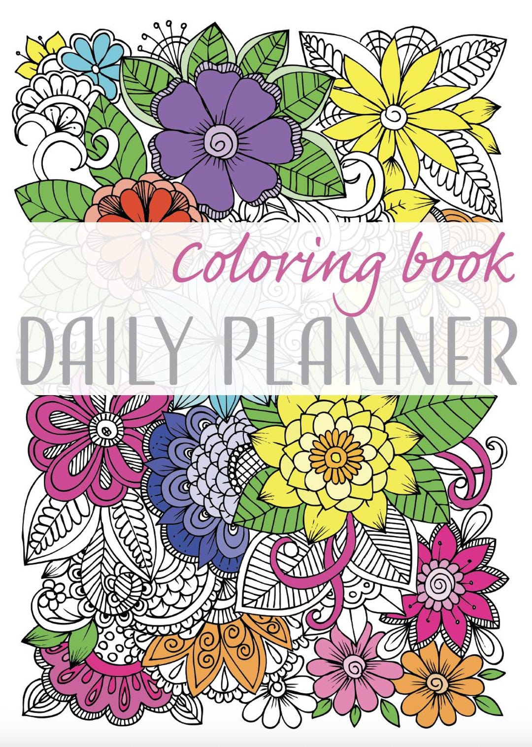 Coloring Book: Daily Planner | Printable, Download | PDF Format - Etsy